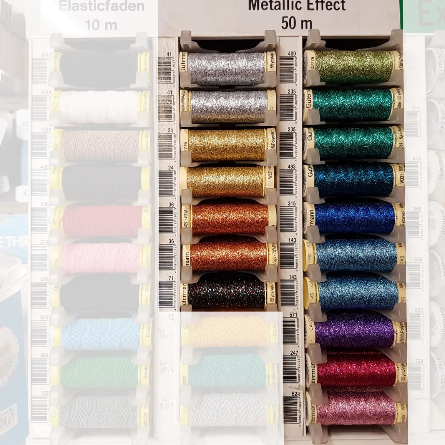 Gutermann Metallic Thread - 50m - Duttons for Buttons