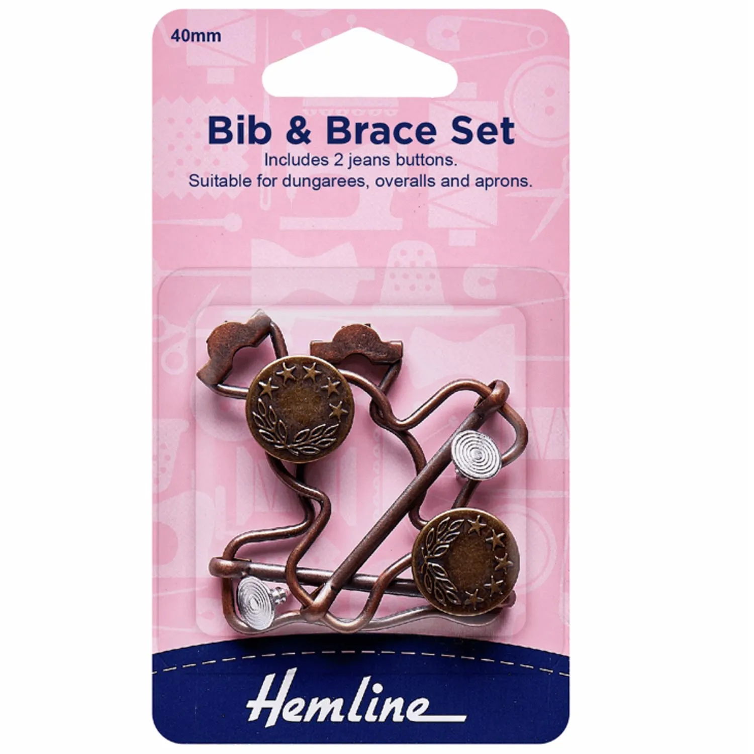 Bibs & Braces Sets - Silver & Copper - Duttons for Buttons